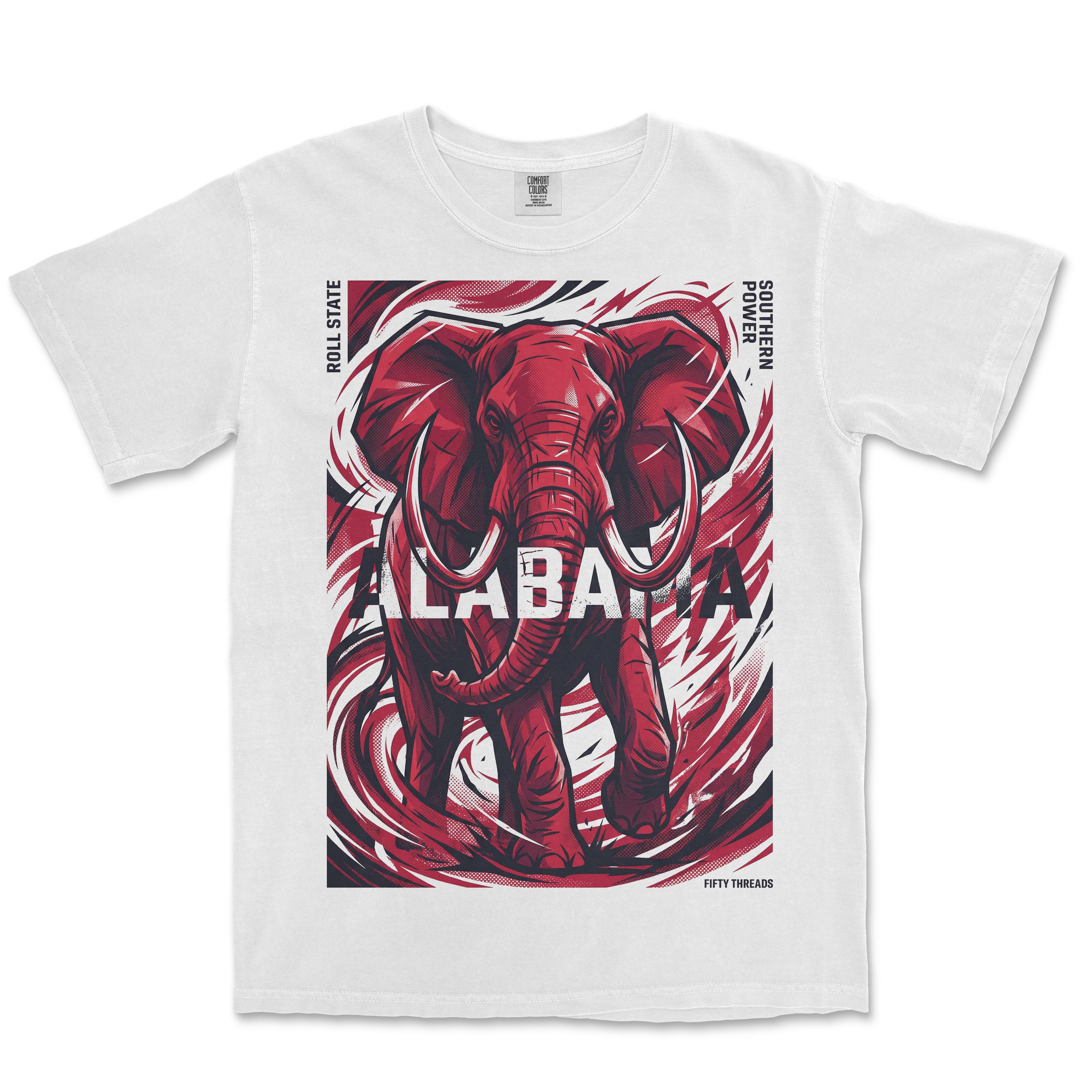 Elephant of Tuscaloosa Premium Heritage Tee – Fifty Threads
